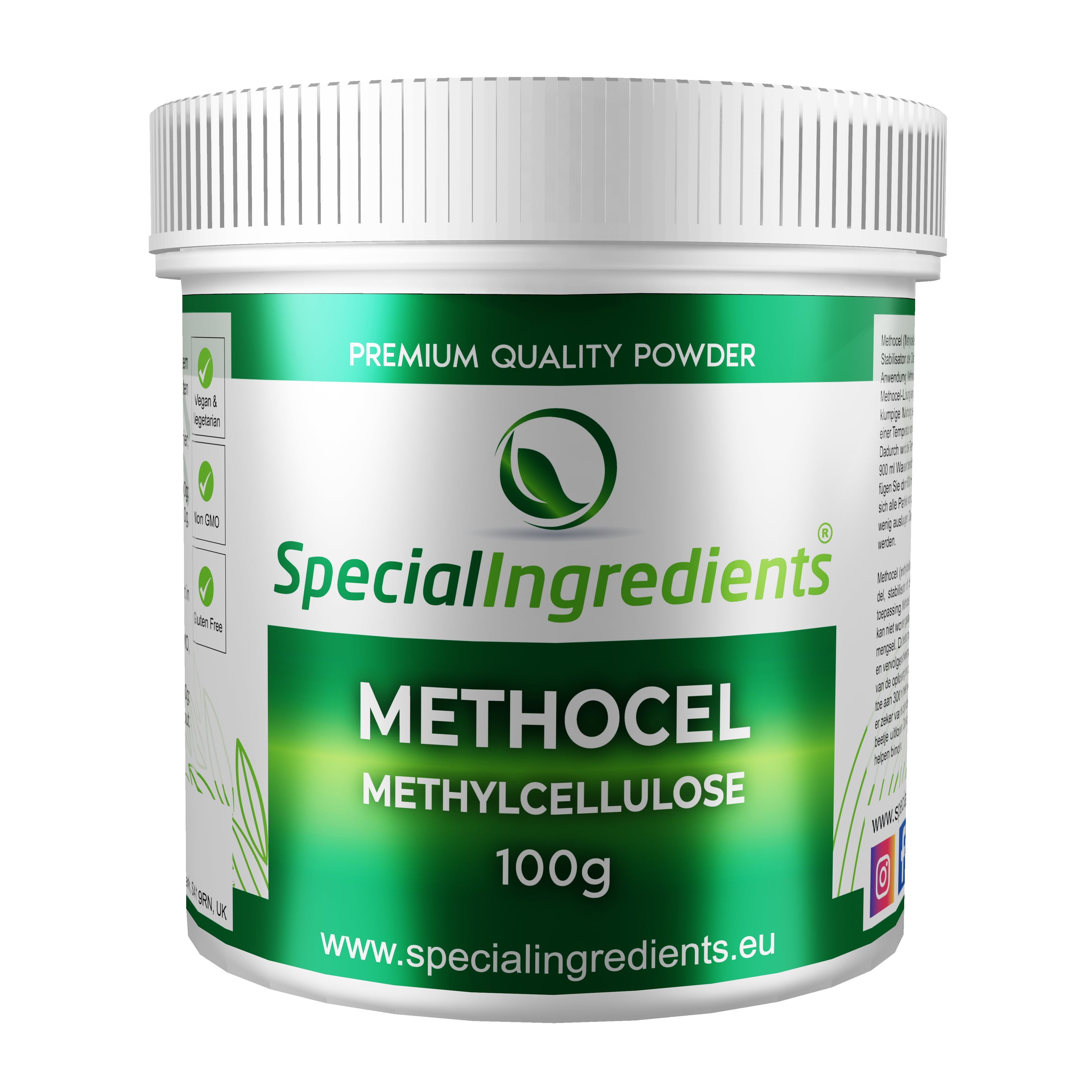 Methocel (Methyl Cellulose) – Special Ingredients Europe