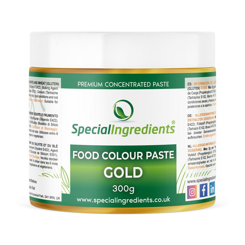 Gold Concentrated Food Colour Paste – Special Ingredients Europe